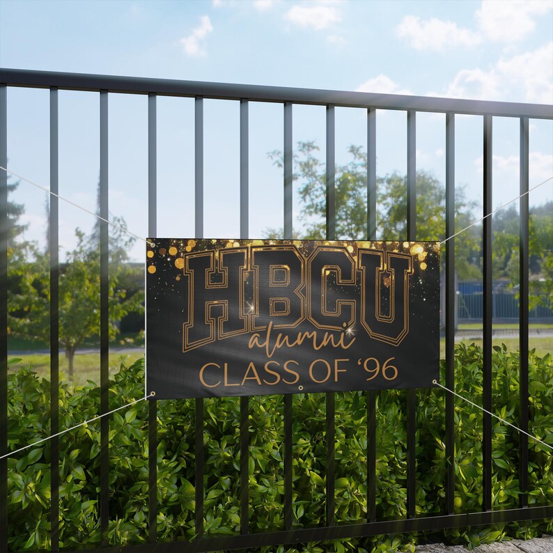 HBCU Alumni Banner Class Of, Black Gold Reunion Party Decor, Class ...