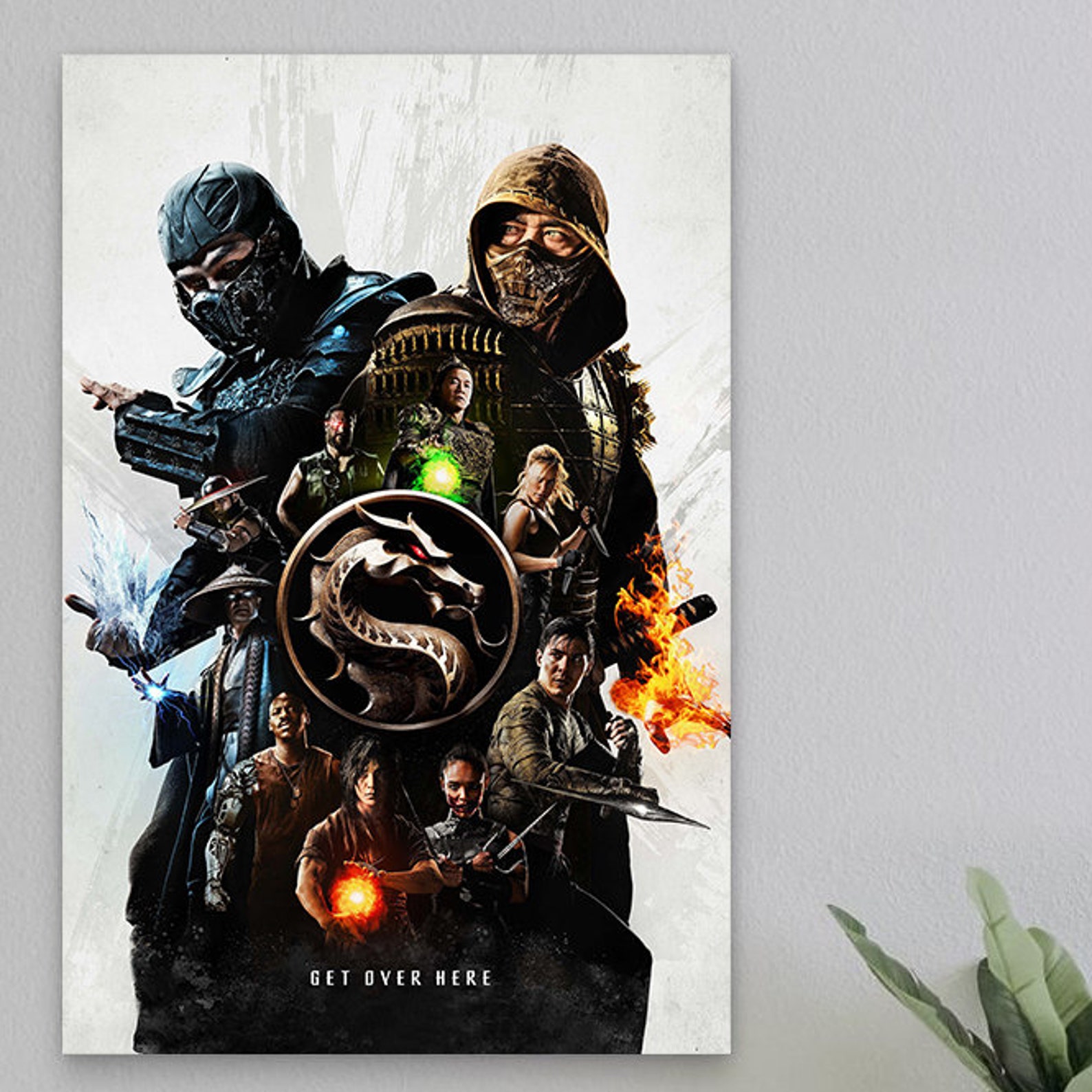 MK Movie Poster Mortal Kombat movie poster Mortal Kombat | Etsy