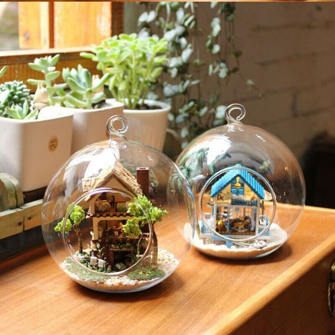Hanging Glass Bauble Set - Etsy UK
