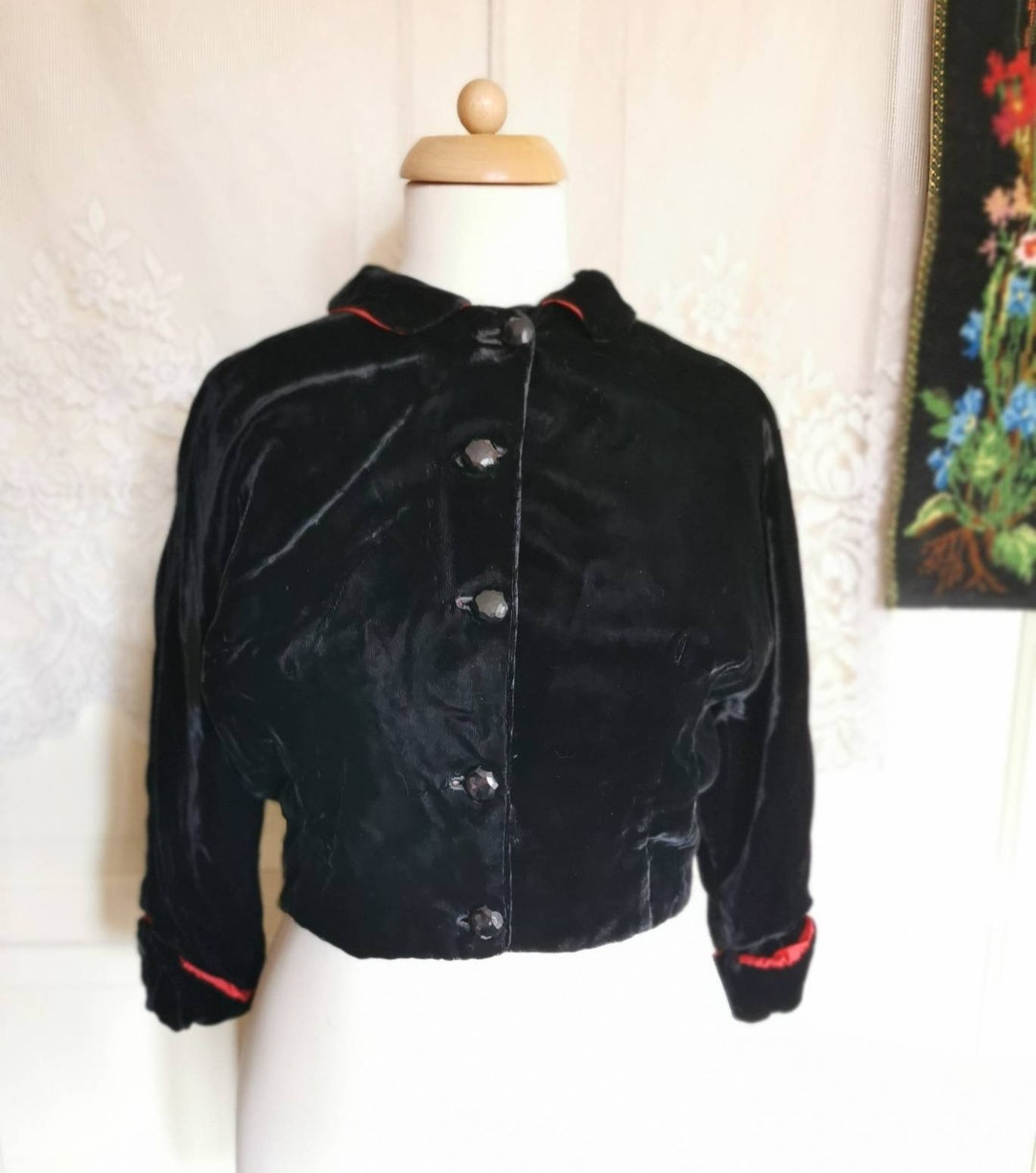 Velvet Jacket Vintage (antique?) - Etsy