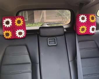 Crochet Car Headrest Covers - Etsy