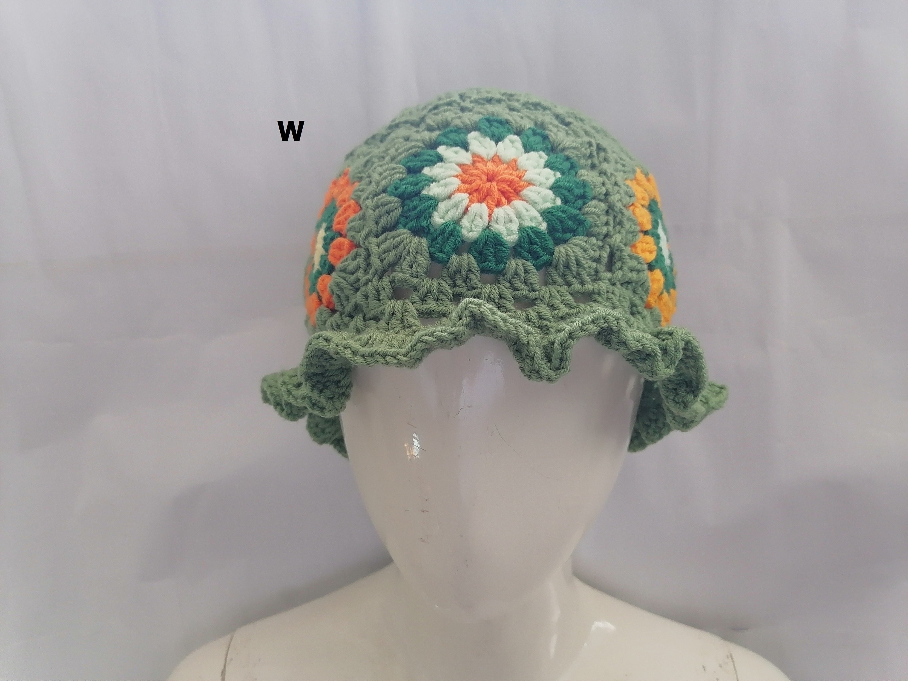 Crochet Flower Bucket Hat Crochet Daisy Bucket Hatgranny Etsy