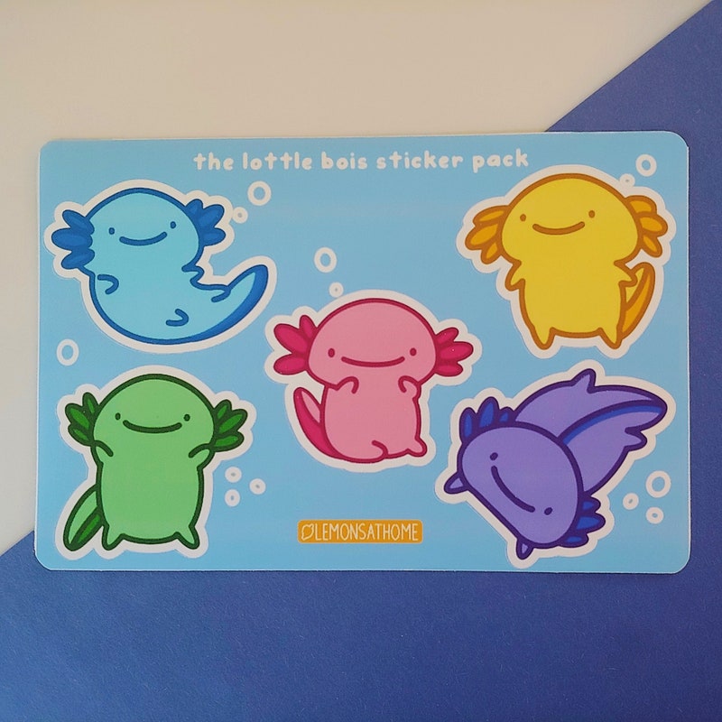Axolotl Sticker - Etsy