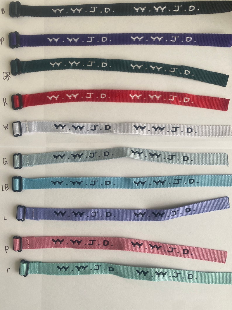 Wwjd Bracelet 90s Retro Christian Bracelet Christian - Etsy