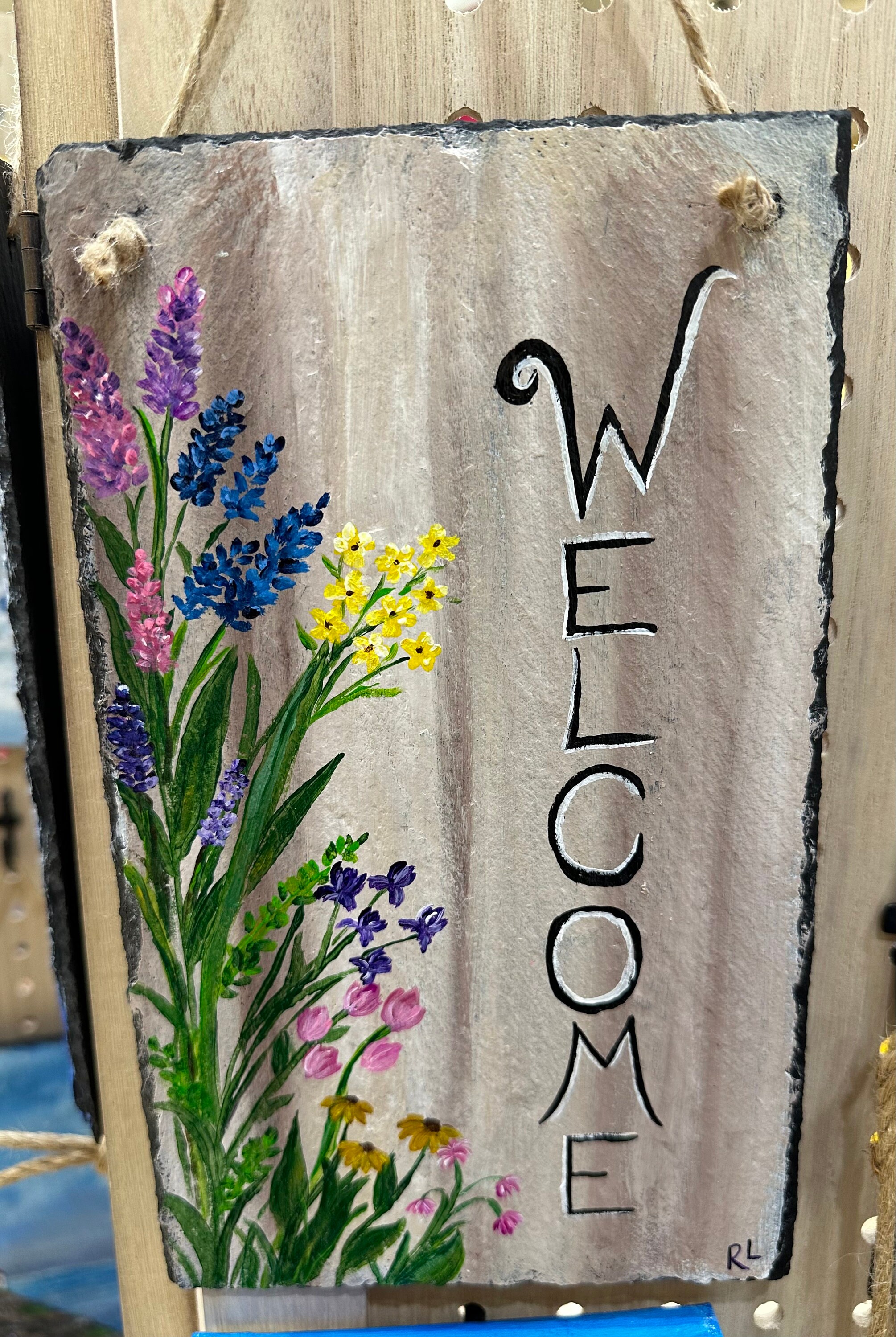 Welcome Wildflowers Slate Sign - Etsy
