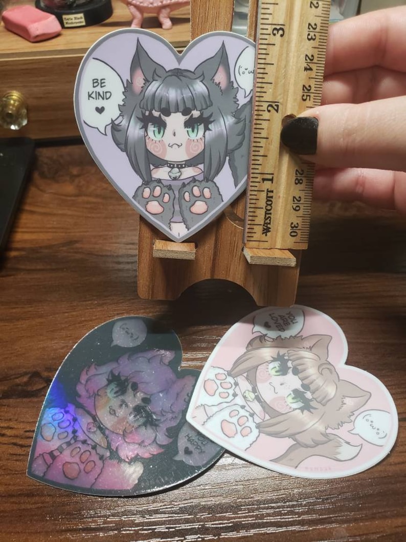 Cat Girl Stickers wholesome and Motivational - Etsy