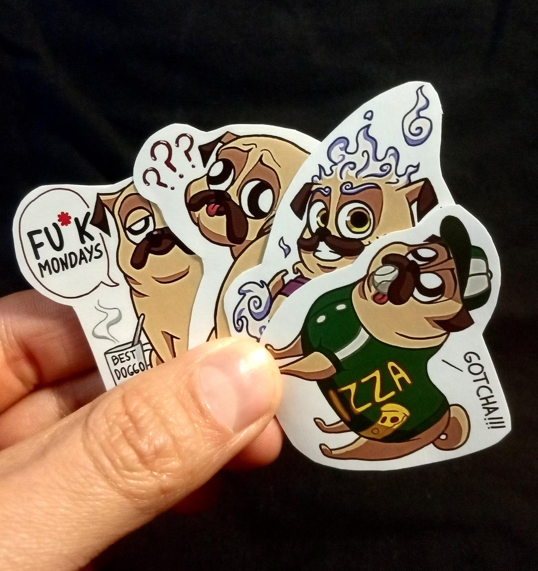 Doggo Stickers - Pack 4 Stickers - Etsy