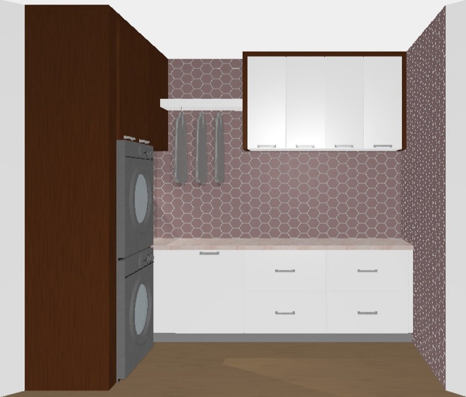 Custom 3D Laundry Room Design and Blueprint Rendering Floor | Etsy