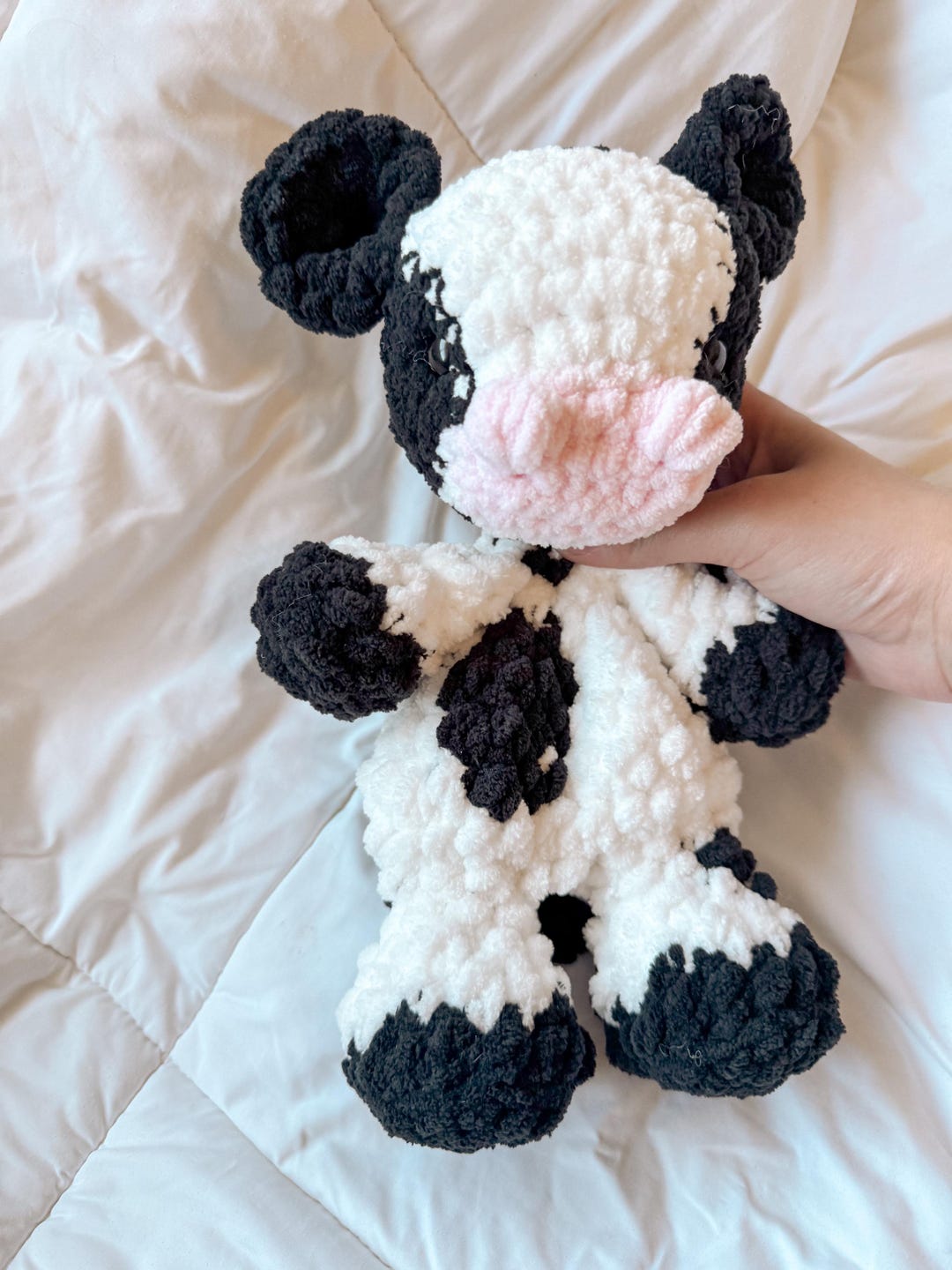 Charlie Cow Crochet Snuggler / Calf Cuddler / Farm Animal Plushie ...