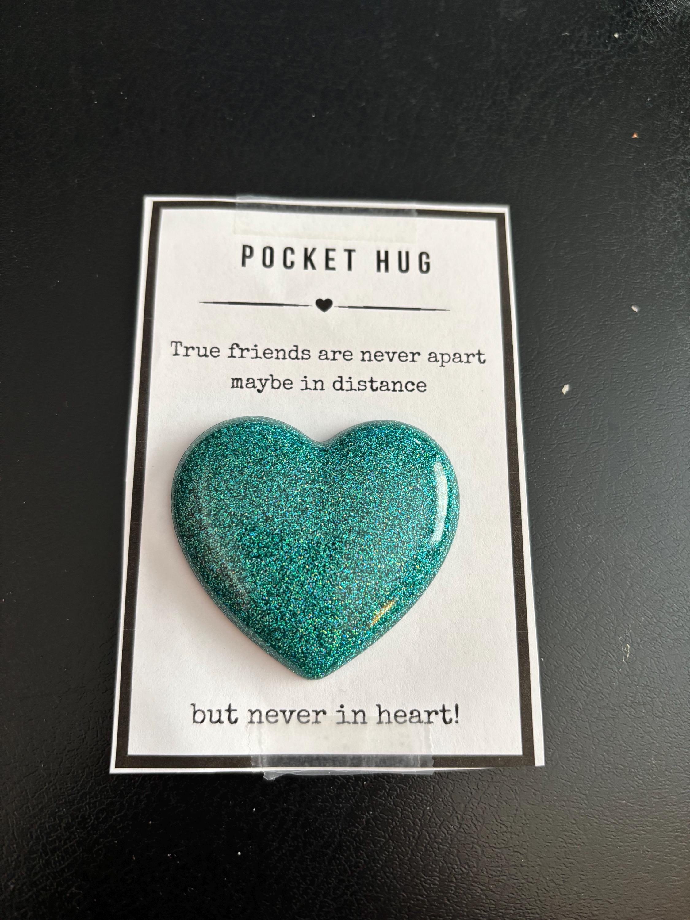 Pocket Hug|resin Heart|resin Bear|keepsake|thinking of You||sending ...