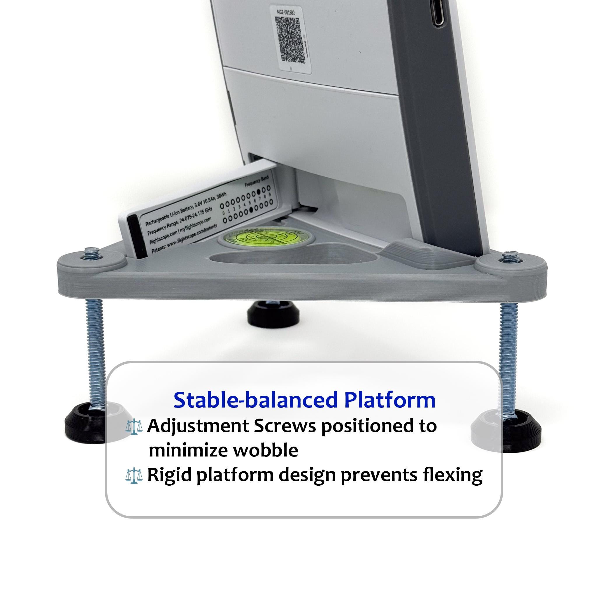 Adjustable Alignment & Leveling Stand for Flightscope Mevo Gen2 / Gen 2 ...