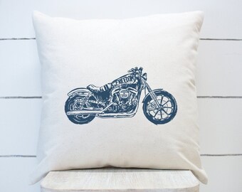 Motorcycle Pillow - Etsy