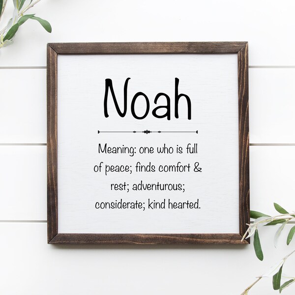 Name Meaning Sign - Etsy