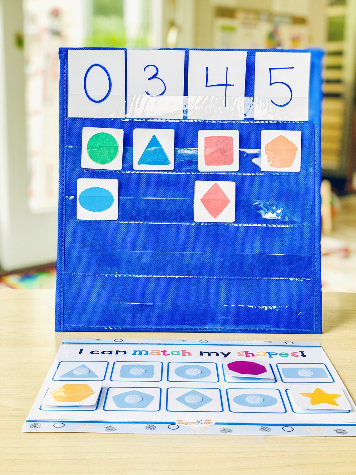 Learning Binder | Shapes Matching Learning Mat Bundle Busy Book Velcro ...