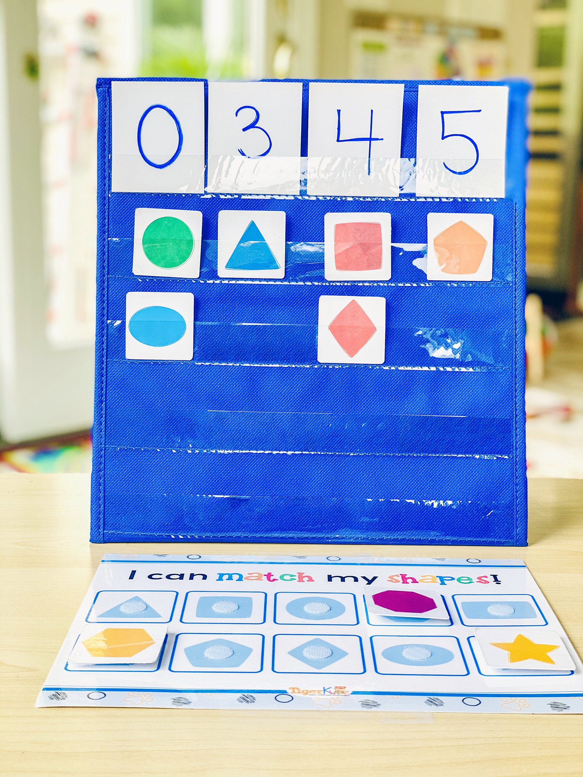 Learning Binder | Shapes Matching Learning Mat Bundle Busy Book Velcro ...