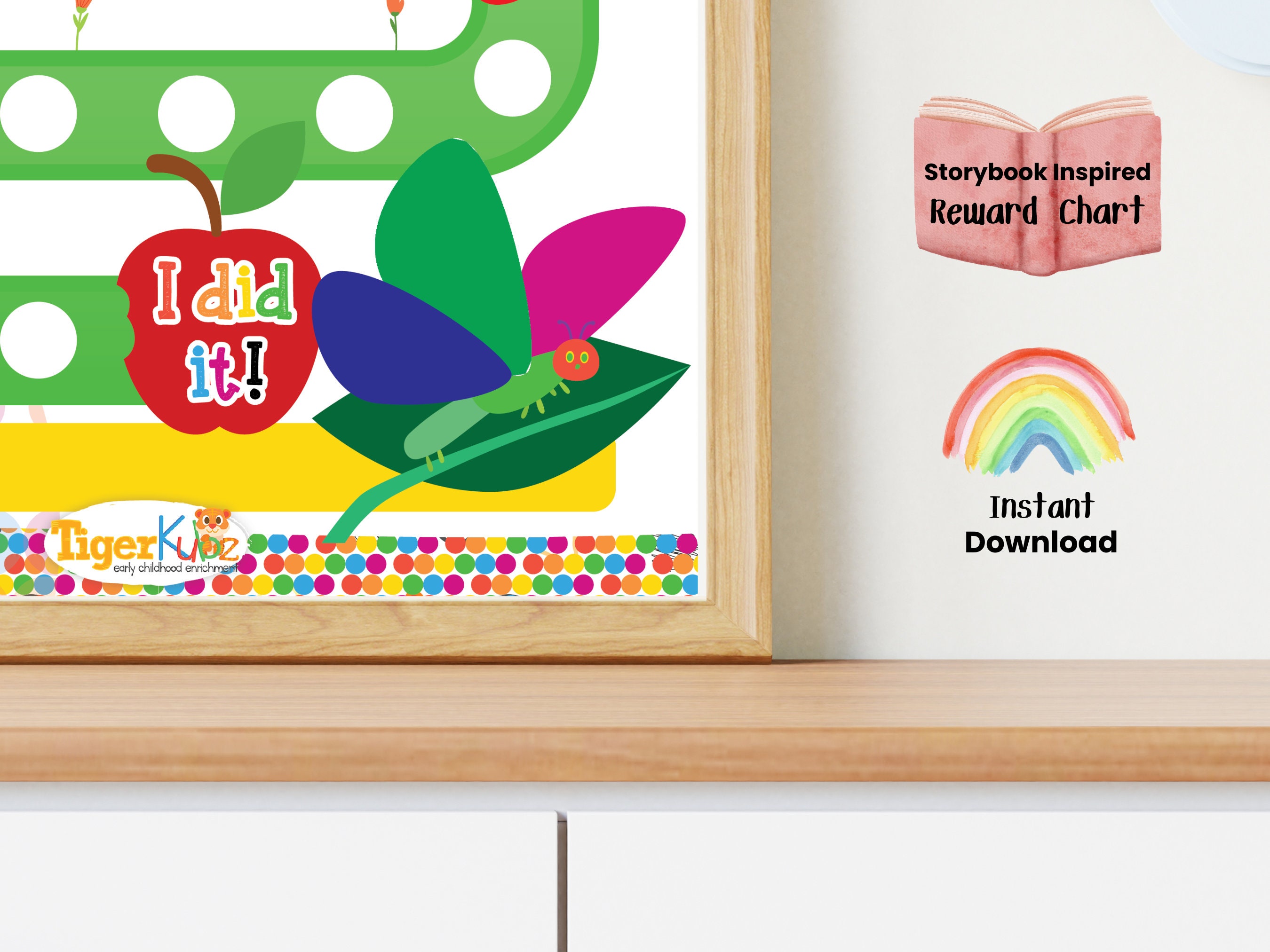 Caterpillar Reward Chart: Kids Daily Chore & Routine (digital Download ...