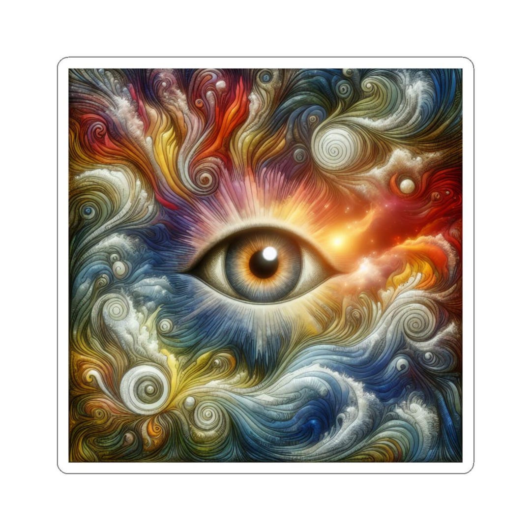 Mystical Eye Sticker: Visionary Art Decal for Laptop, Journal - Etsy
