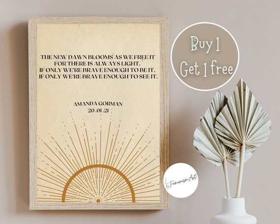 Amanda Gorman Poster for There is Always Light Poster | Etsy