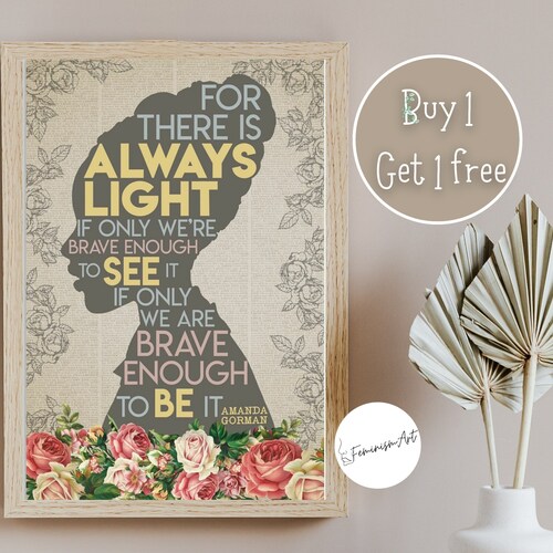 Hill We Climb Poster Amanda Gorman Poster Inaugural Poem - Etsy