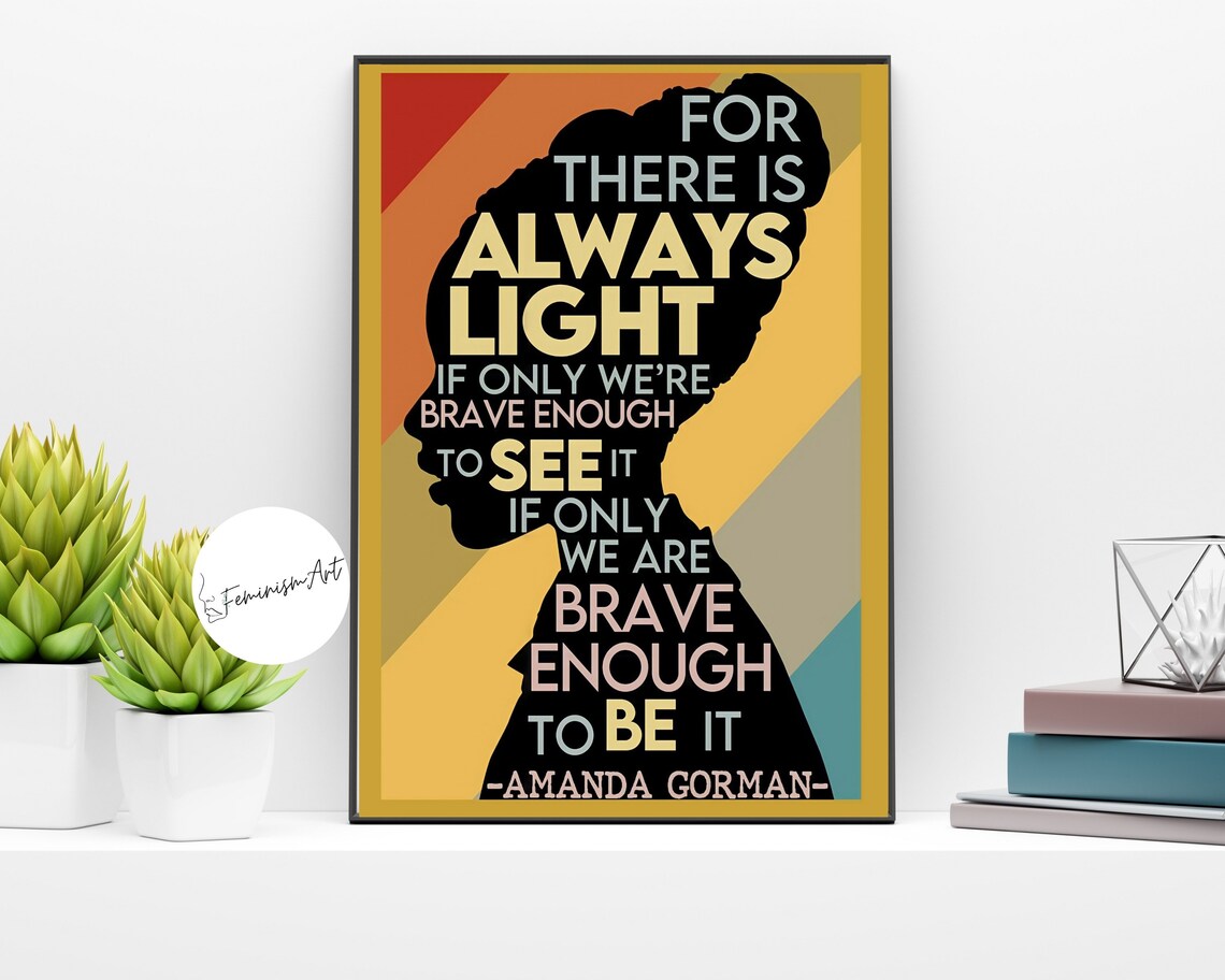 Hill We Climb Poster Amanda Gorman Poster Inaugural Poem | Etsy