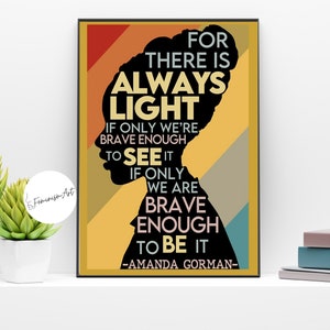 Hill We Climb Poster Amanda Gorman Poster Inaugural Poem Poster ...