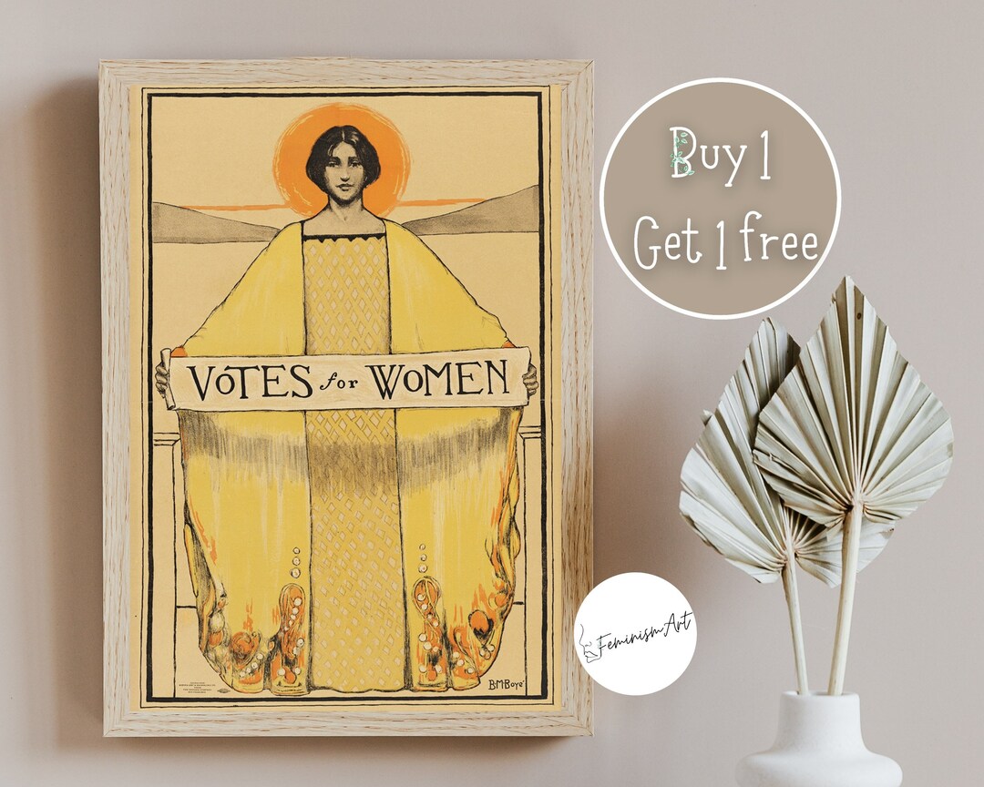 Feminist Poster Vintage Suffragette Poster Feminist Print Unframed Vote ...