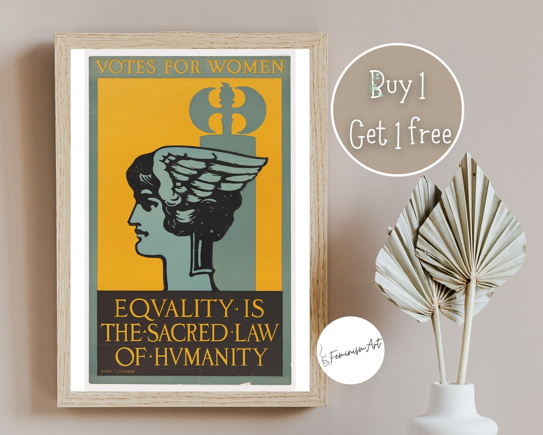 Feminist Poster Vintage Suffragette Poster Feminist Print Unframed Vote ...