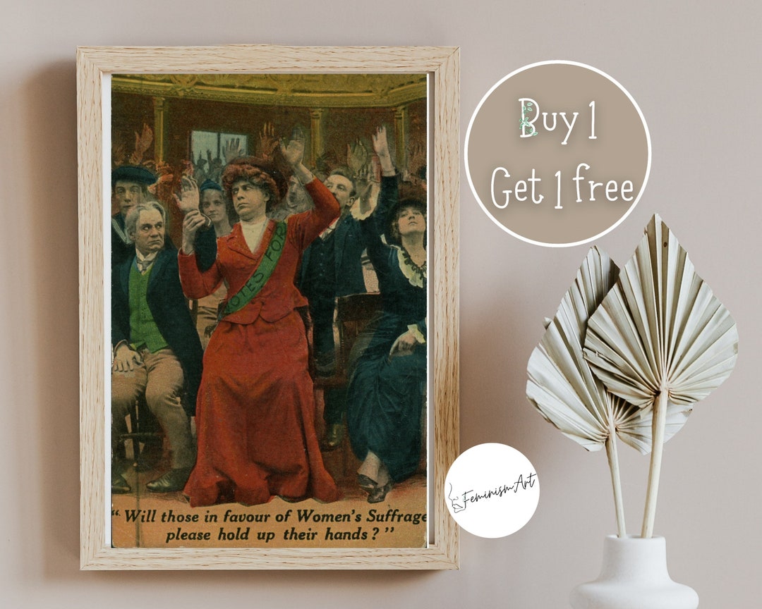 Feminist Poster Vintage Suffragette Poster Feminist Print Etsy