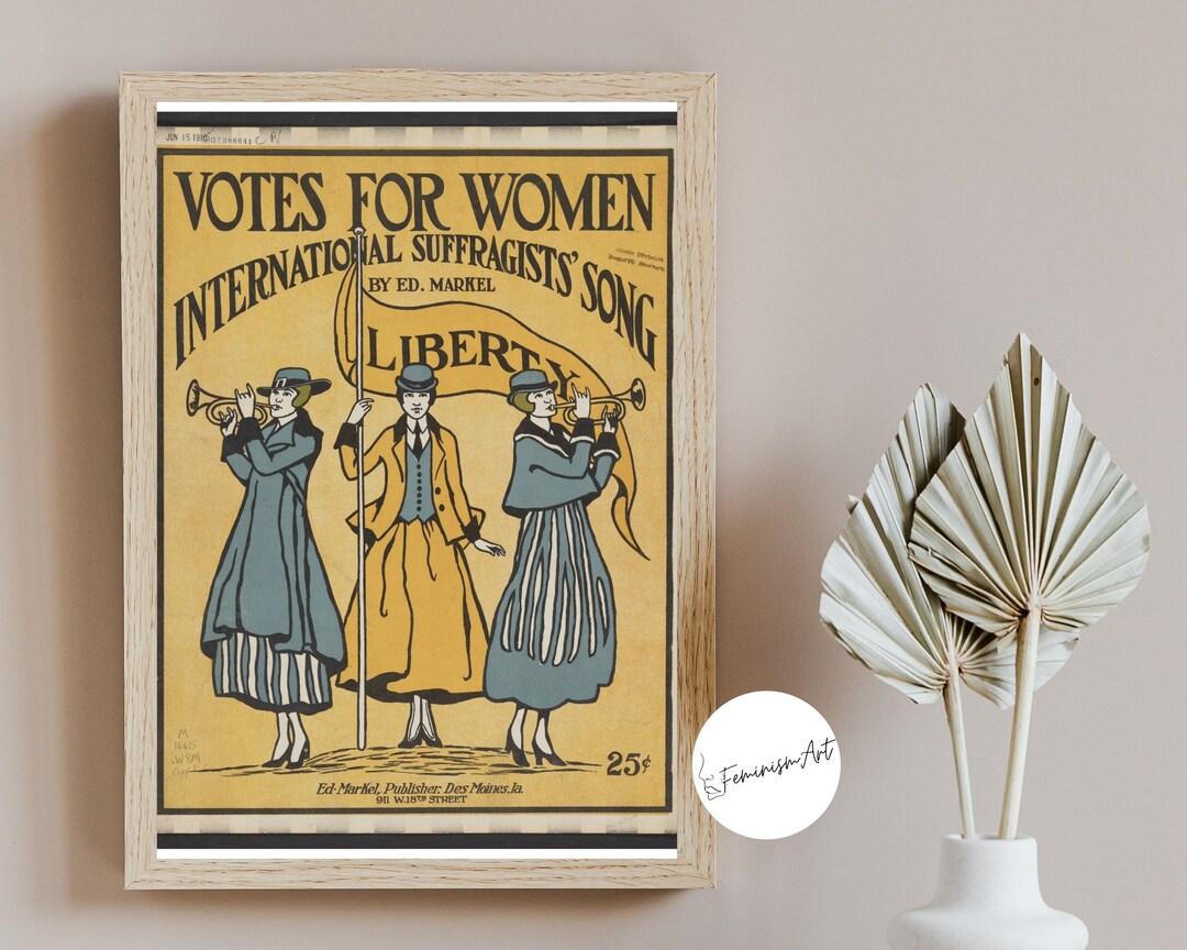 Feminist Printable Wall Art Suffragette Poster Feminist Poster Vintage ...