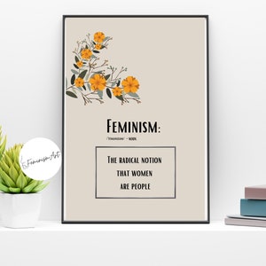 Feminist Quote Art Print Feminist Print Feminist Wall Art Feminist ...