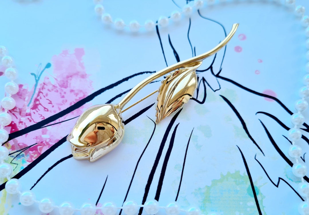 Givenchy Vintage Tulip Brooch - Etsy