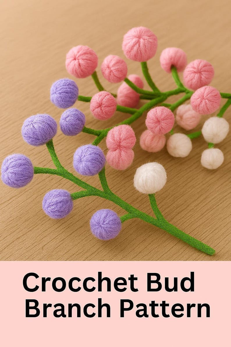 Crochet Pattern Floral Bud | Crochet Bouquet Tutorial | DIY Wedding ...