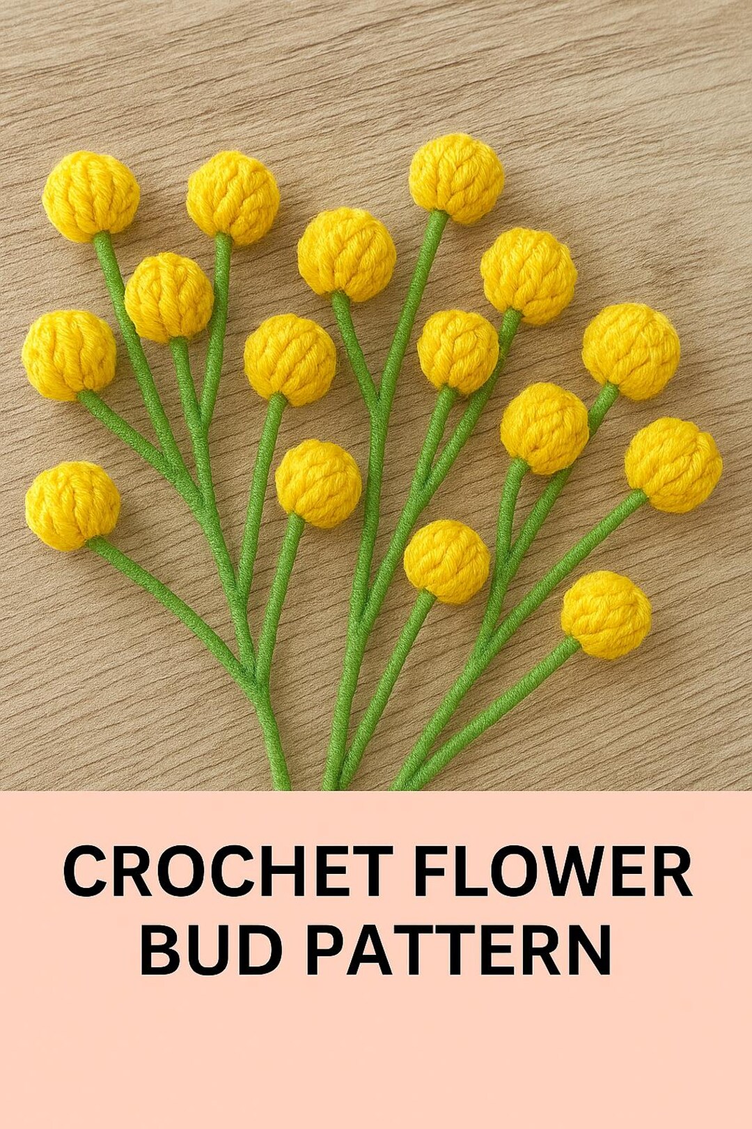 Crochet Pattern Floral Bud | Crochet Bouquet Tutorial | DIY Wedding ...