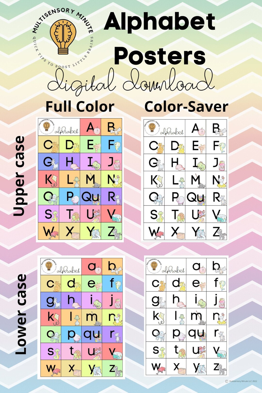 Alphabet Blocks Poster Digital Download - Etsy