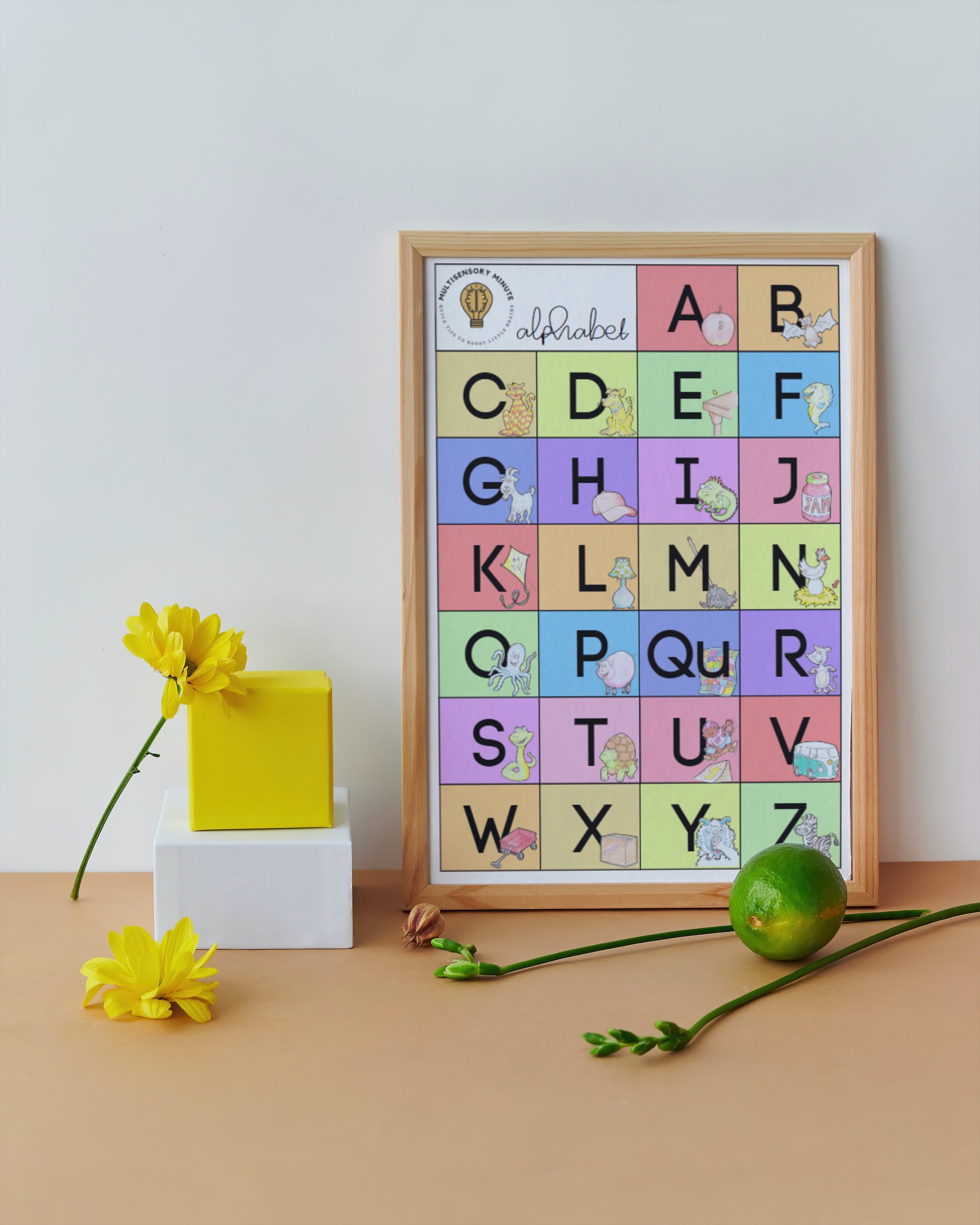 Alphabet Blocks Poster Print - Etsy