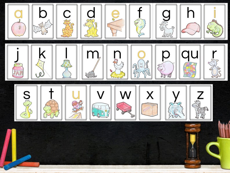 Alphabet Wall Strip Posters - Etsy