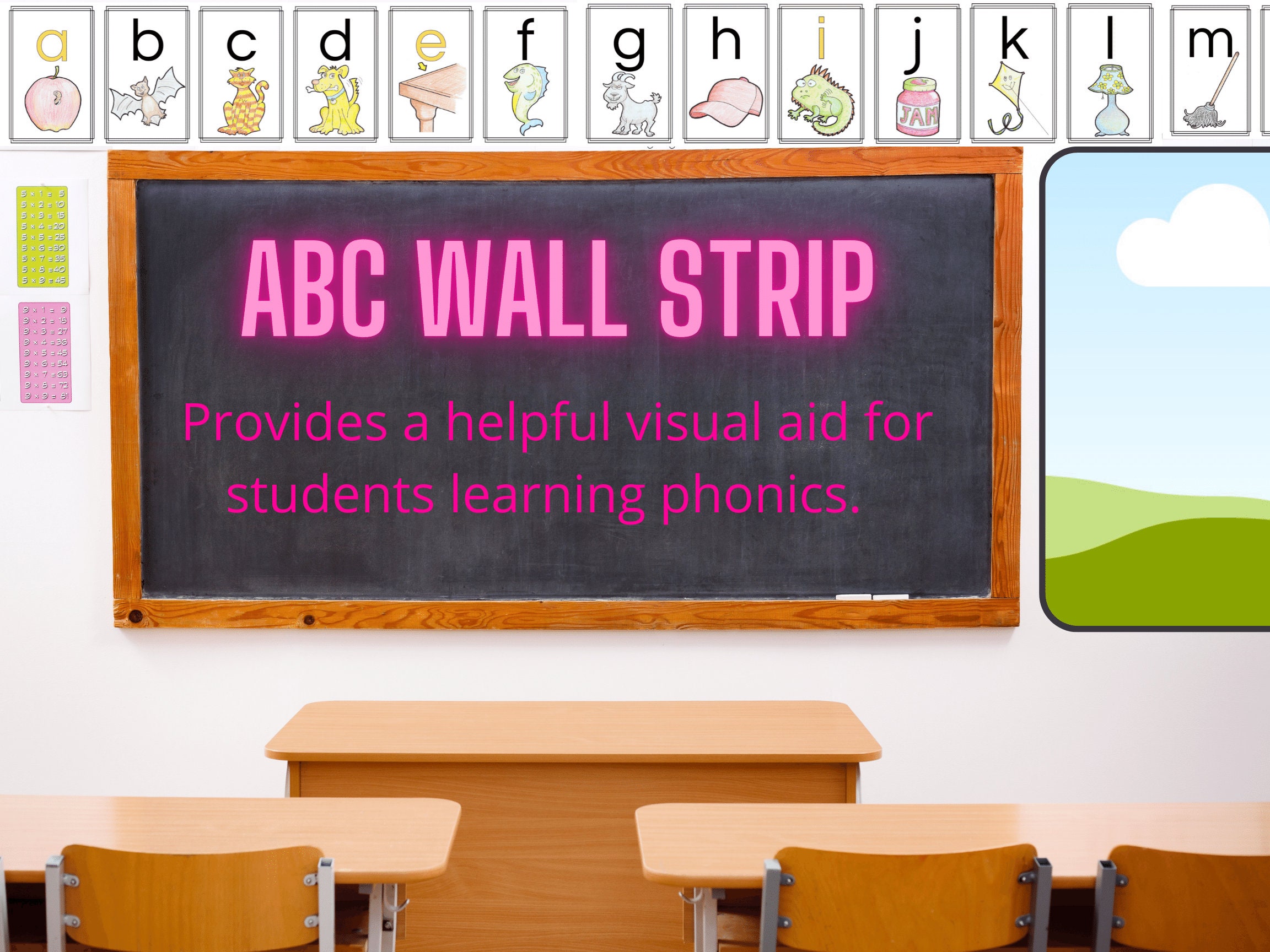 Alphabet Wall Strip Posters - Etsy