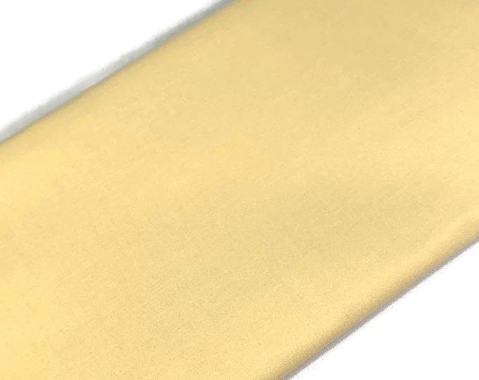 Pastel Butter Yellow Solid Colored Cotton Fabric Sold by the YARD ...