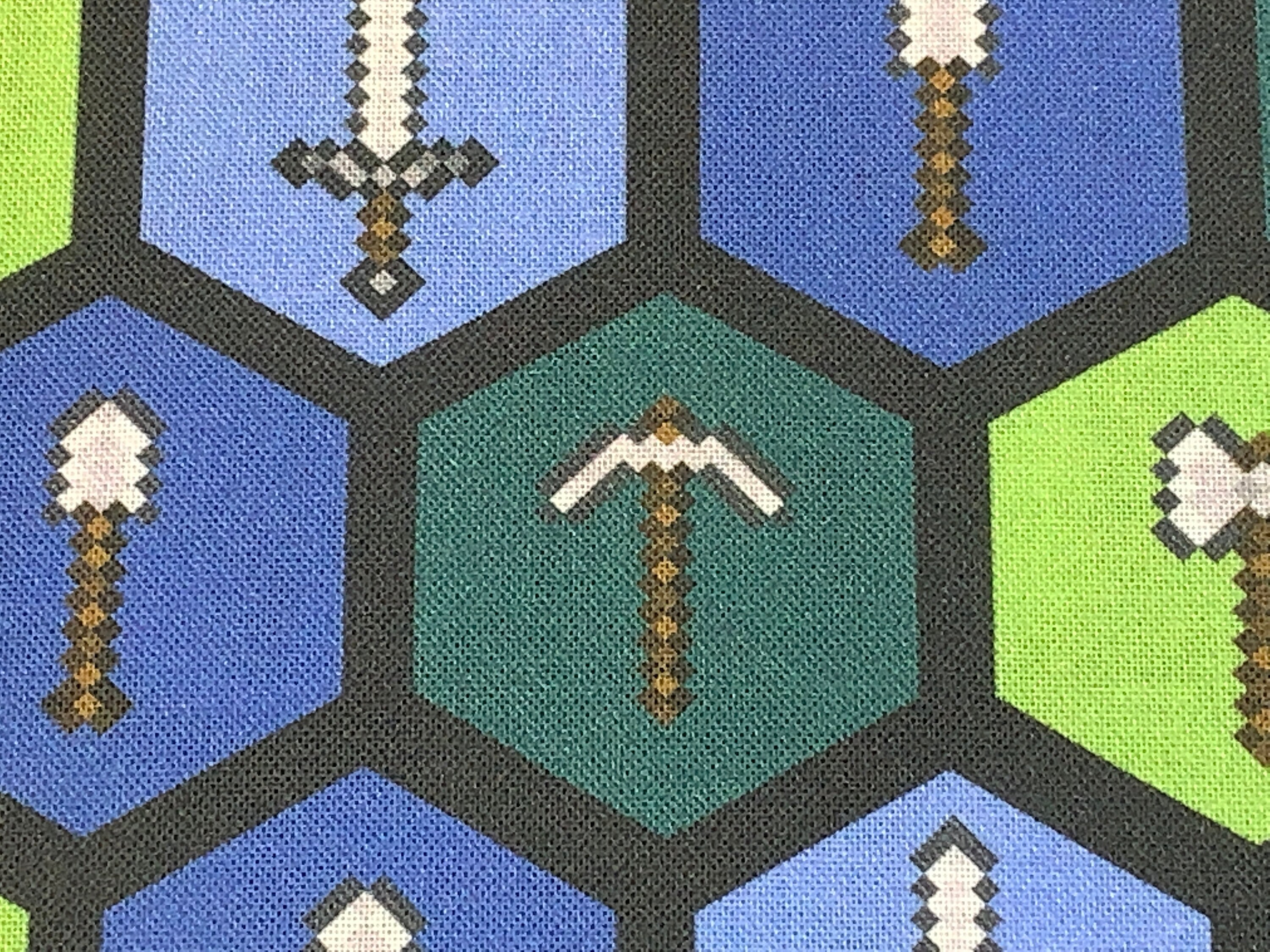 Minecraft Fabric by the YARD. Minecraft ToolsSword Pick | Etsy