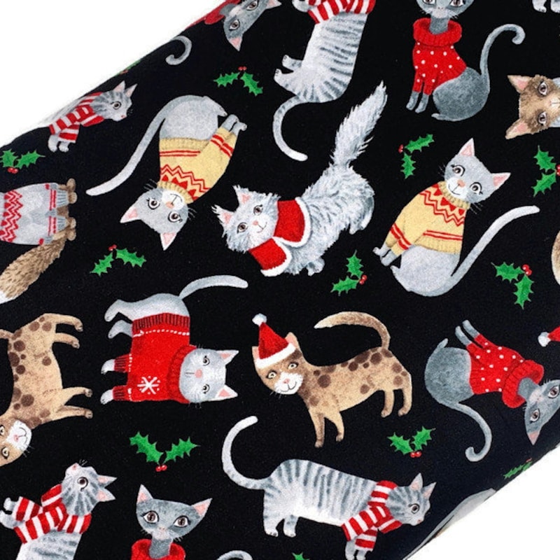 Cat Fabric by the Yard - Etsy