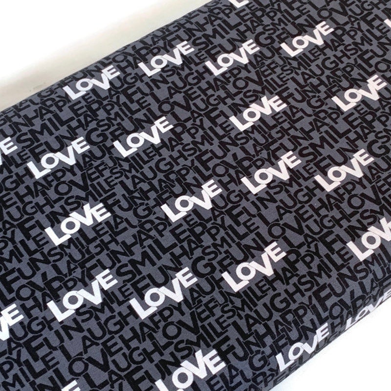 French Words Fabric - Etsy