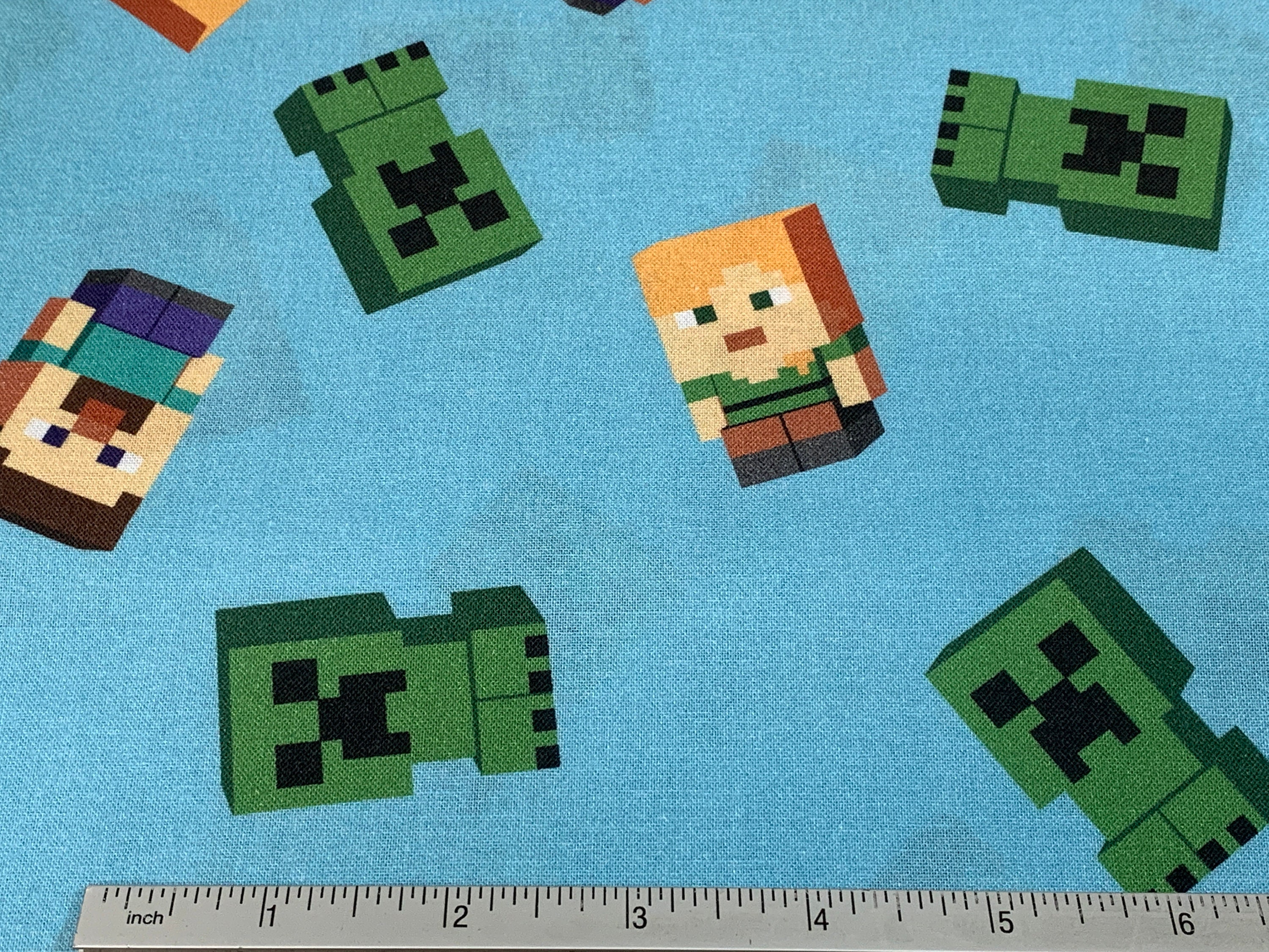 Minecraft Fabric by the YARD. Minecraft Friendsalex Steve - Etsy