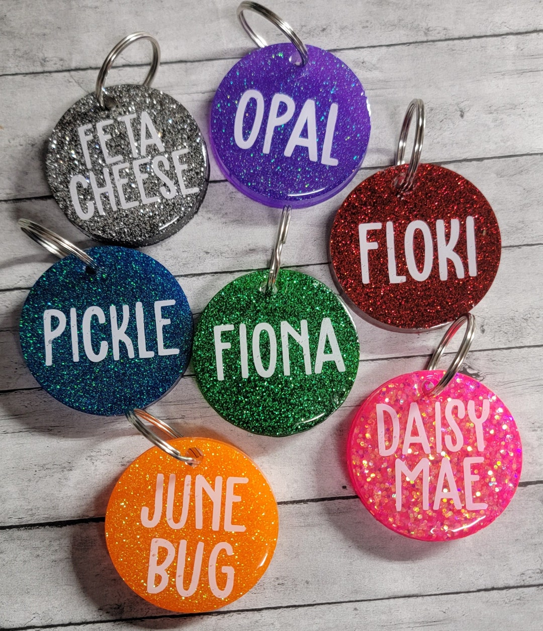 Farm Animal Name Tag Pet Name Tag Goat Tag Sheep Tag Business Keychain ...