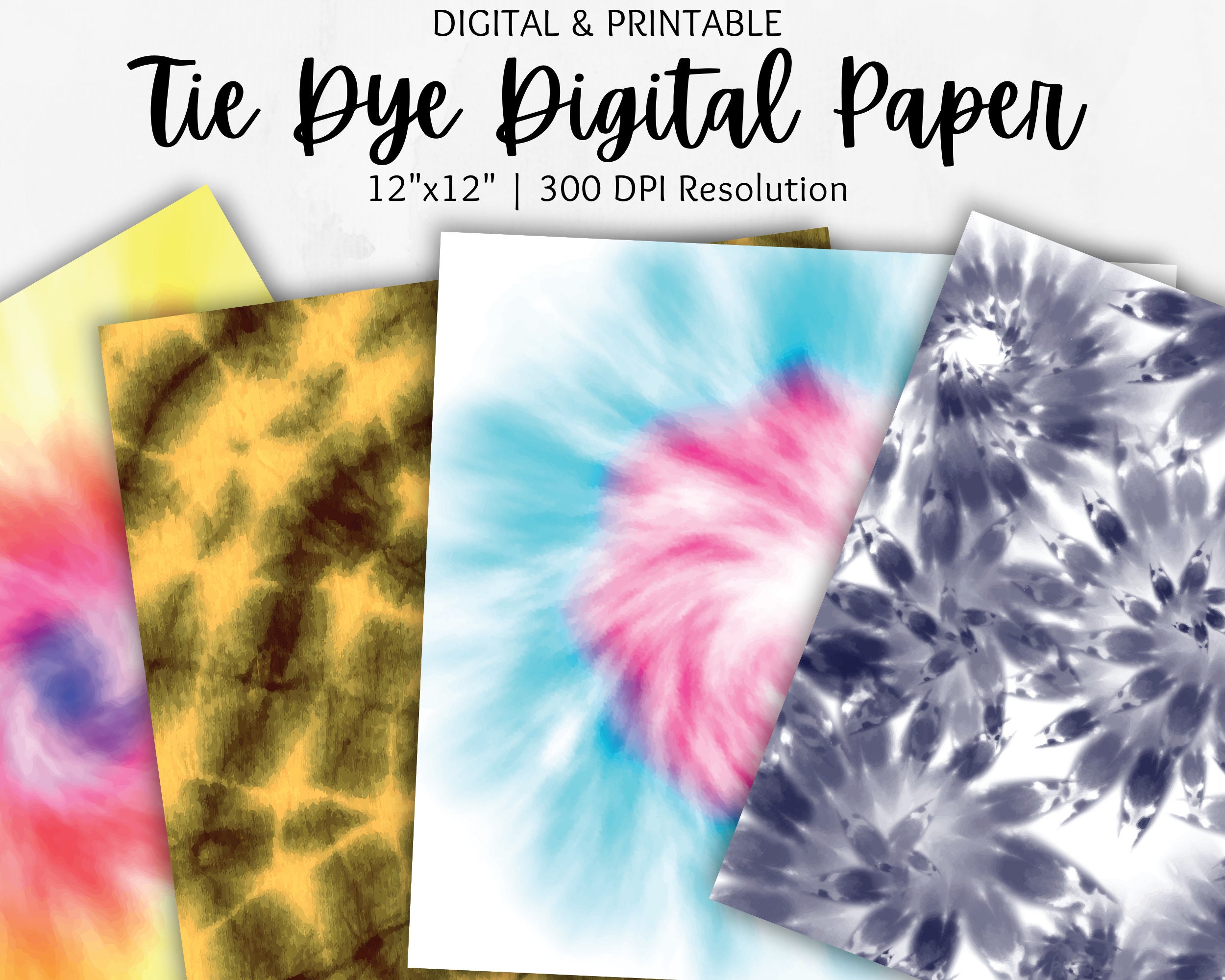 Tie Dye Digital Paper | Tie Dye PNG | Tie Dye Texture | Tie Dye ...