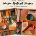 Warm Abstract Shapes Seamless Patterns | Abstract Patterns | Digital ...