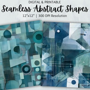 Abstract Shapes Seamless Patterns | Colorful Abstract Patterns ...