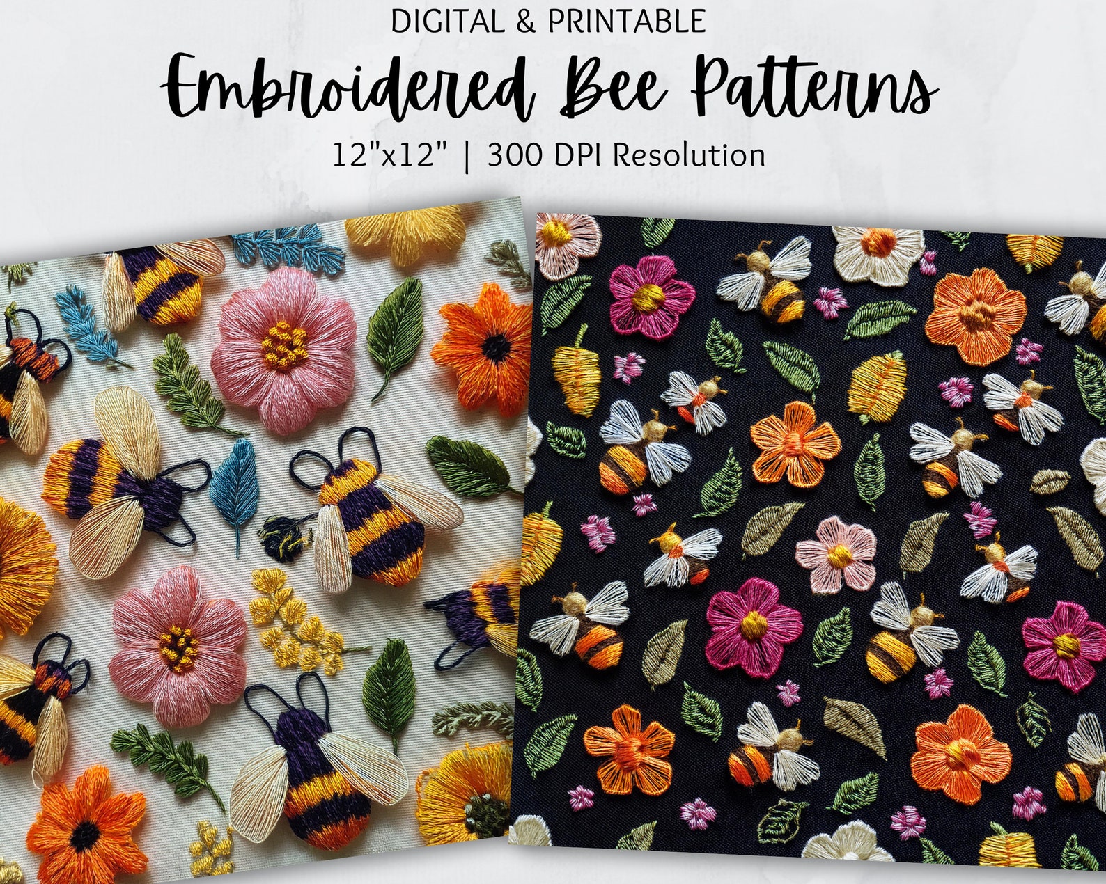 Bee Embroidery Images | Embroidery Bees | Embroidered Bee Patterns ...