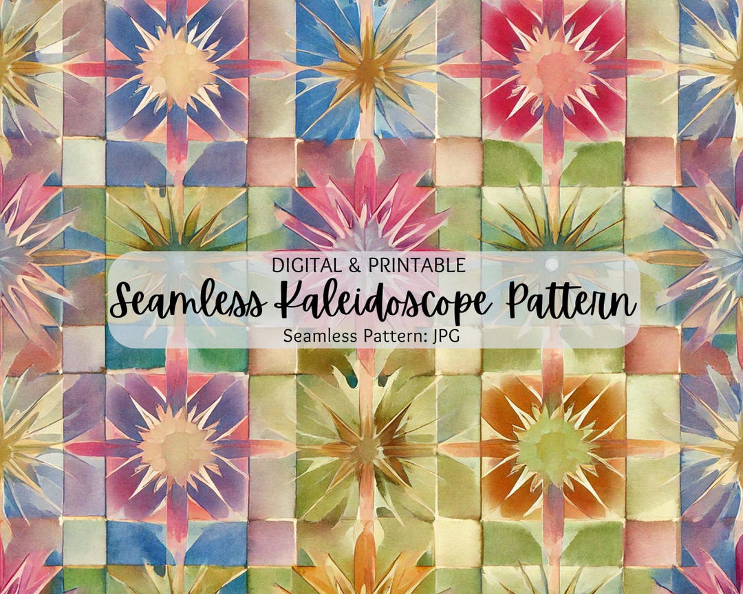 Colorful Kaleidoscope Seamless Pattern | Symmetrical Geometric Pattern ...