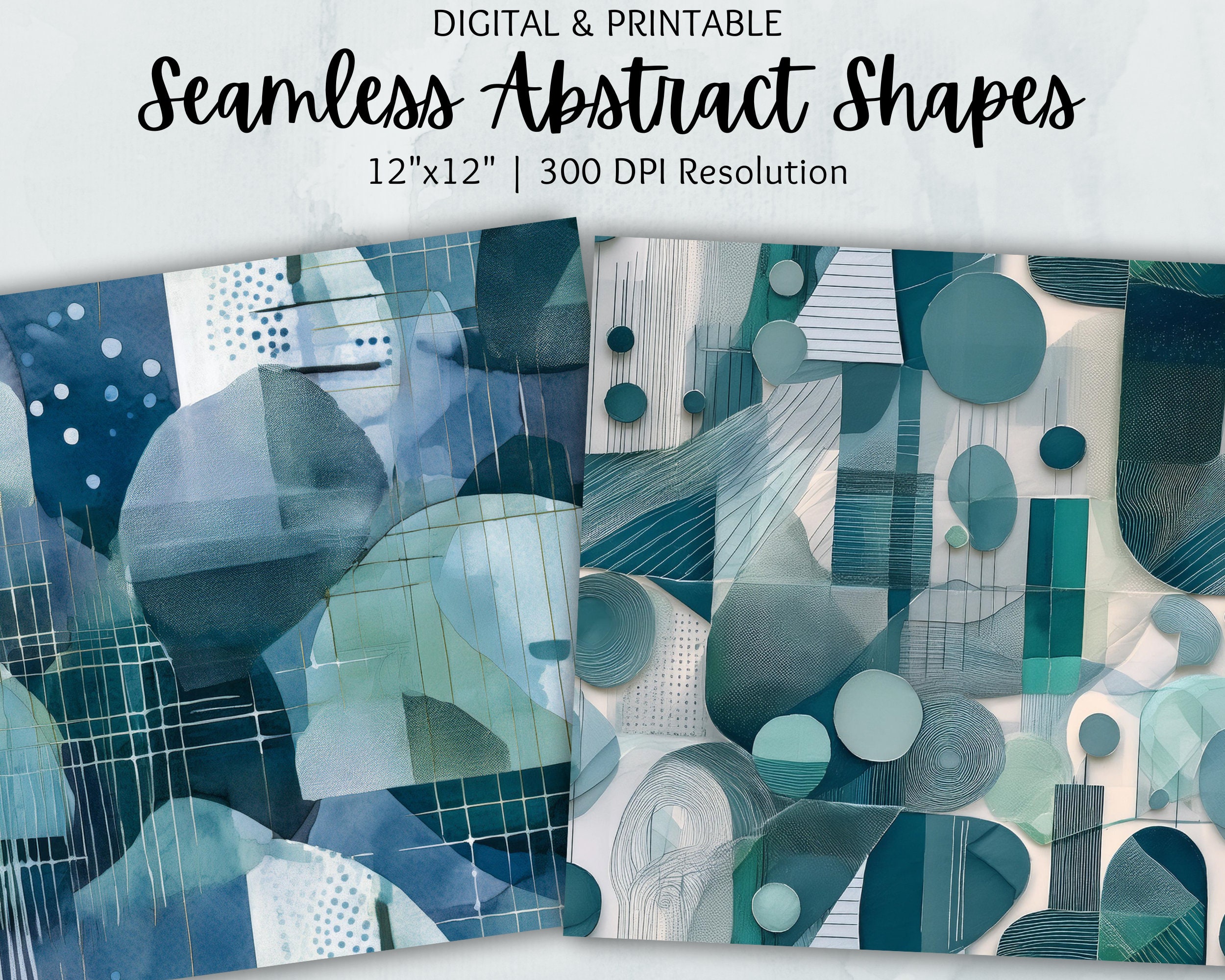 Abstract Shapes Seamless Patterns | Colorful Abstract Patterns ...
