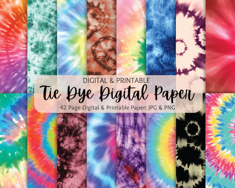 Tie Dye Digital Paper | Tie Dye PNG | Tie Dye Texture | Tie Dye ...
